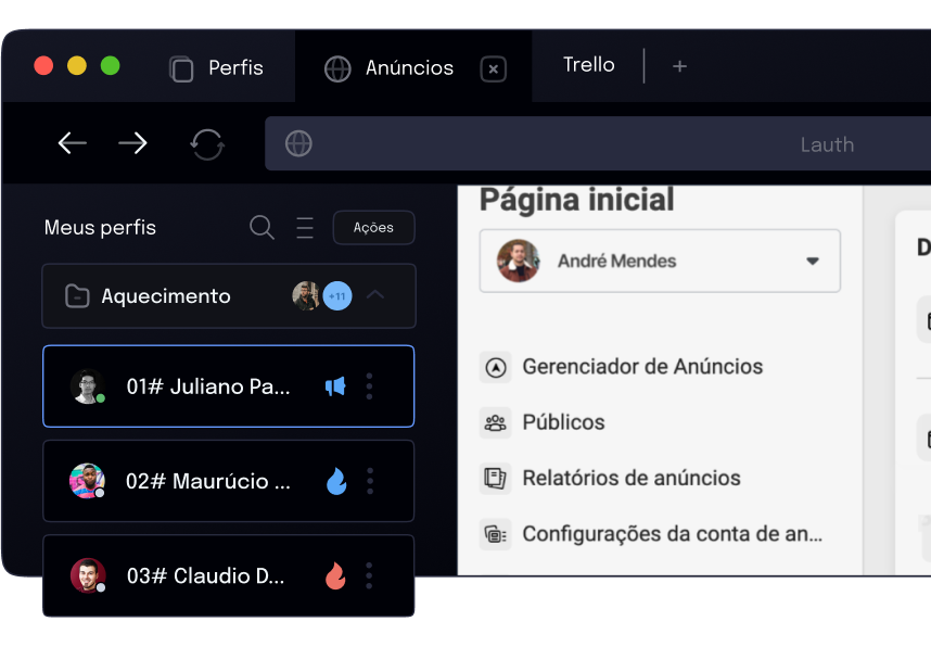 Lauth — Navegador seguro para gerenciar seus anúncios